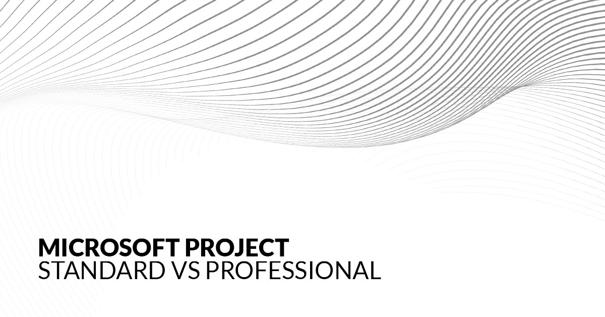 Mircosoft Project Standard vs Professional