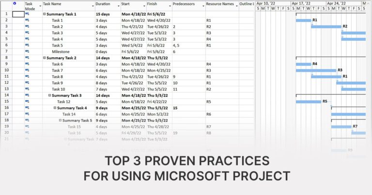 Top 3 Proven Practices for Using Microsoft Project - Seavus Project Viewer